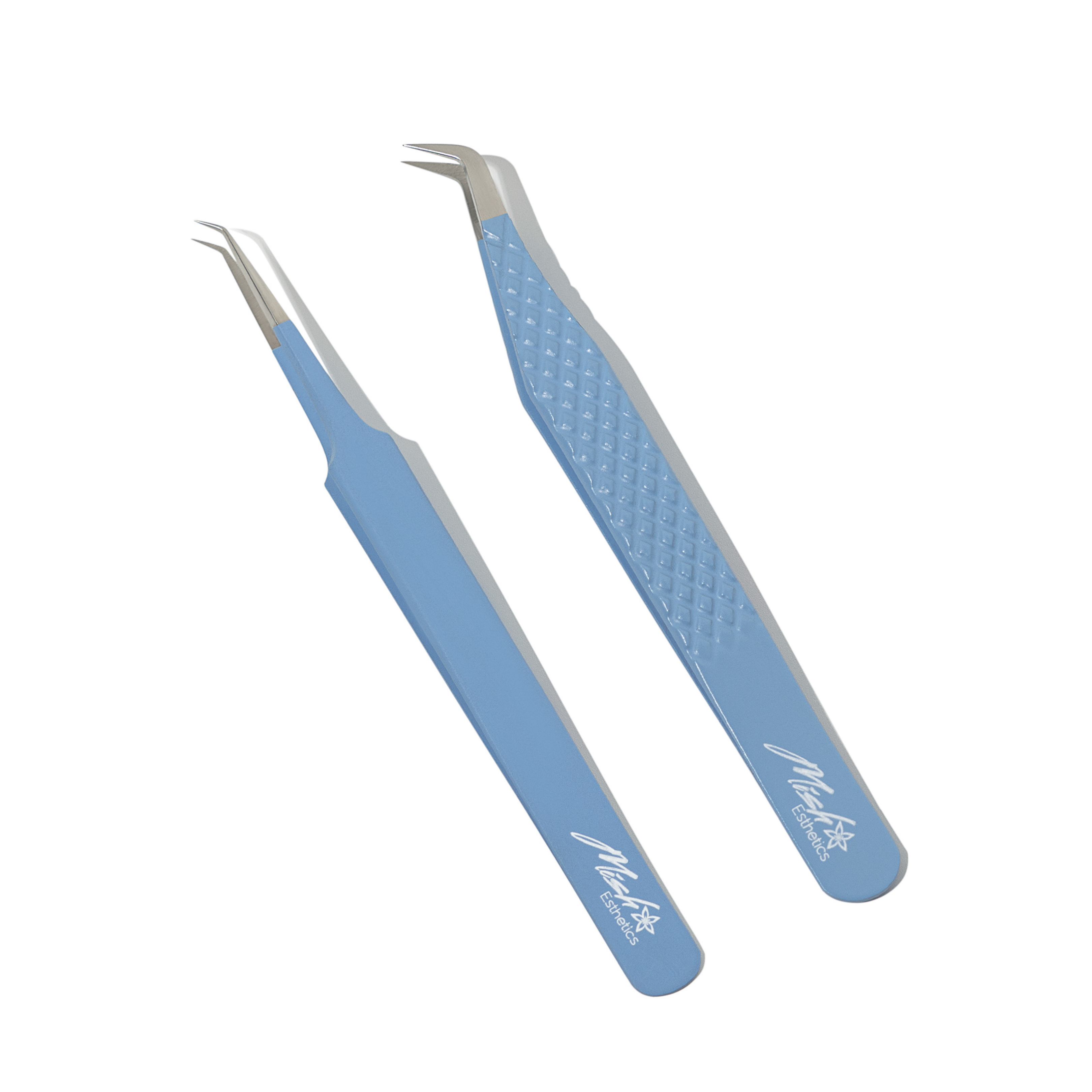 Serenity Blue Lash Tweezer Set | Lash Applicator + Isolation Tweezer ...