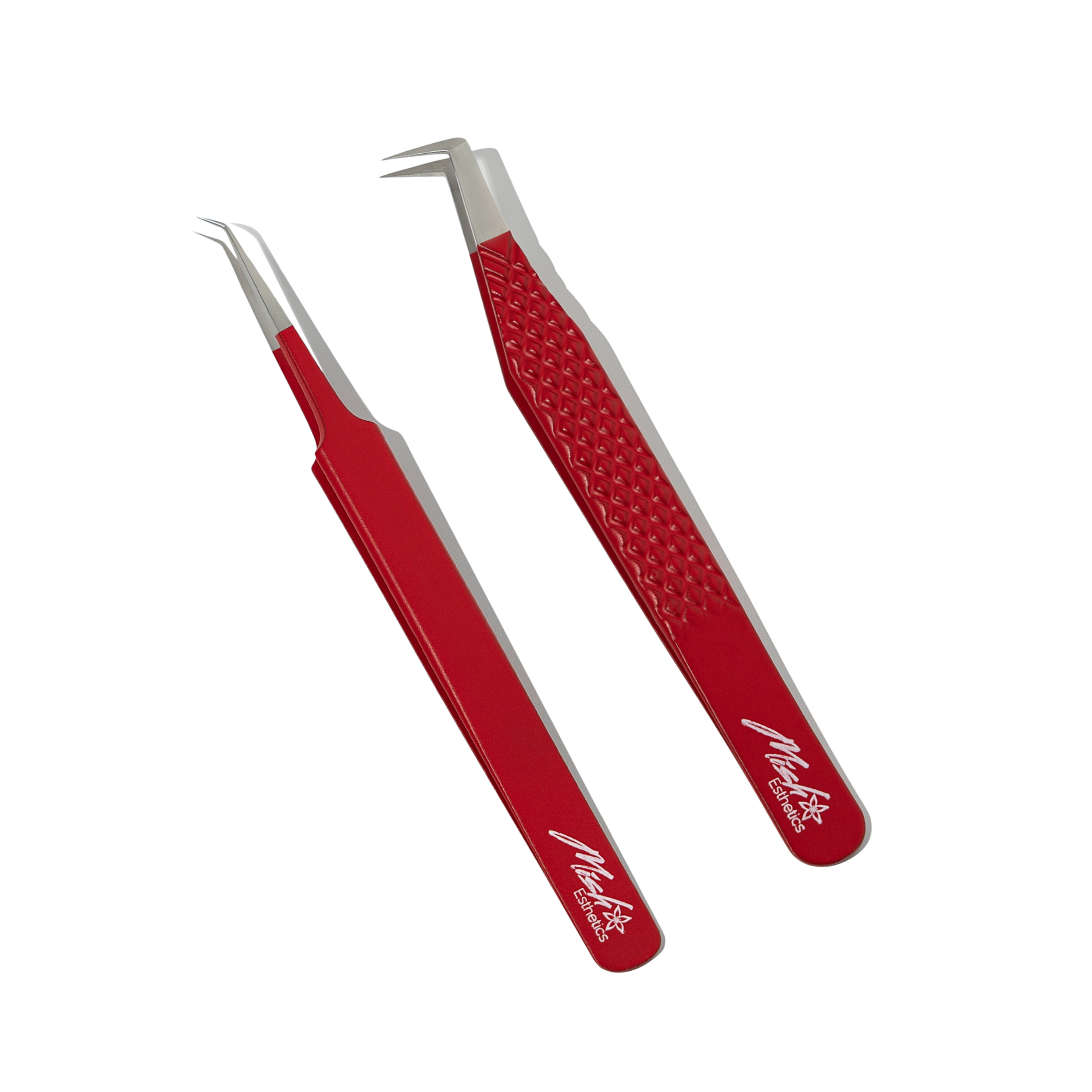 Red Flame Lash Tweezer Set | Lash Applicator + Isolation Tweezer – Mish ...
